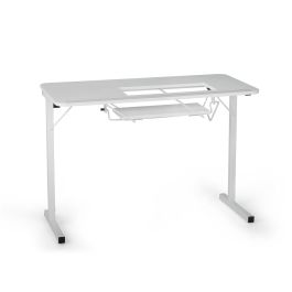 Buy Folding Sewing Table, White Top and Legs
